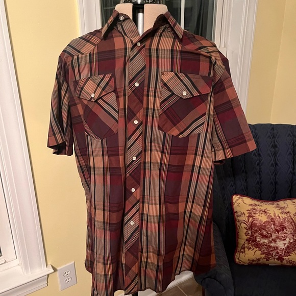 Wrangler | Shirts | Vintage Wrangler Pearl Snap Shirt | Poshmark